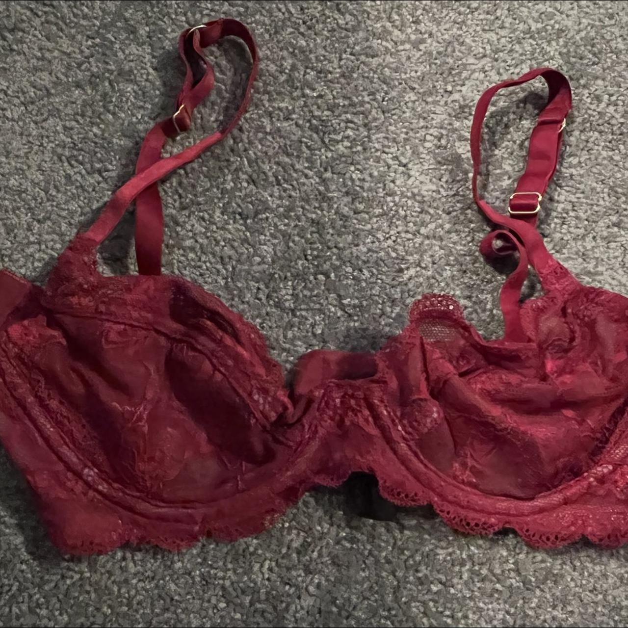 Beautiful maroon bra. Brand new never worn. If it’s... - Depop