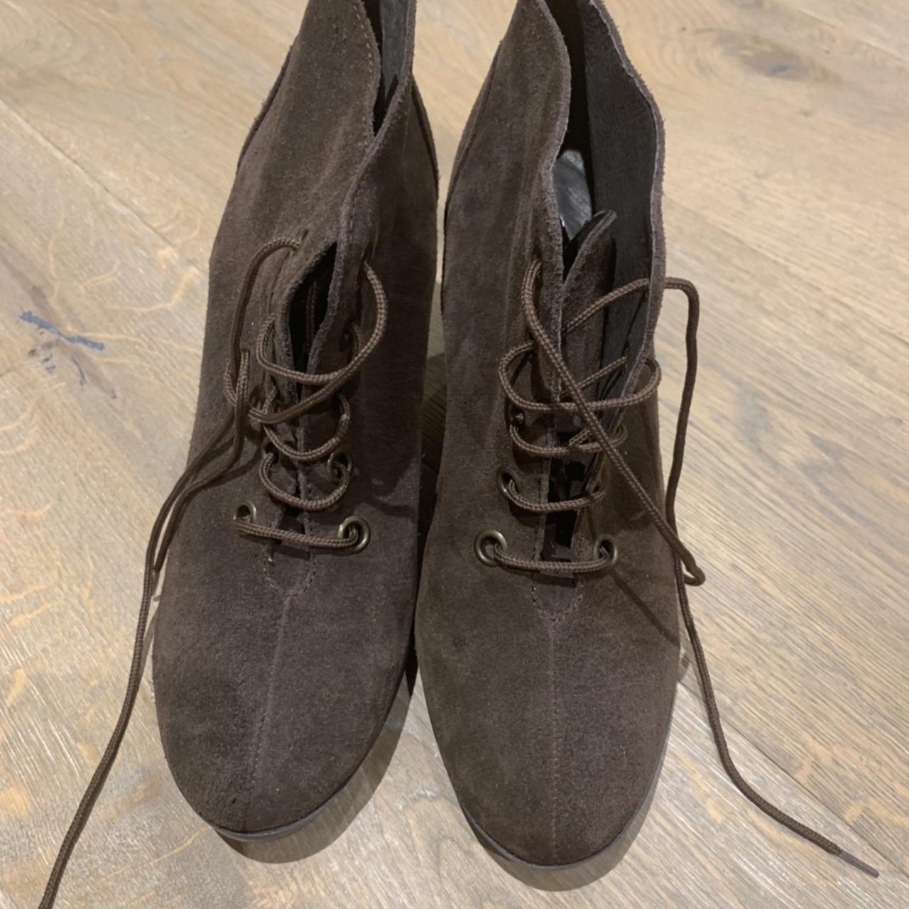 Clarks Women's Brown Boots | Depop