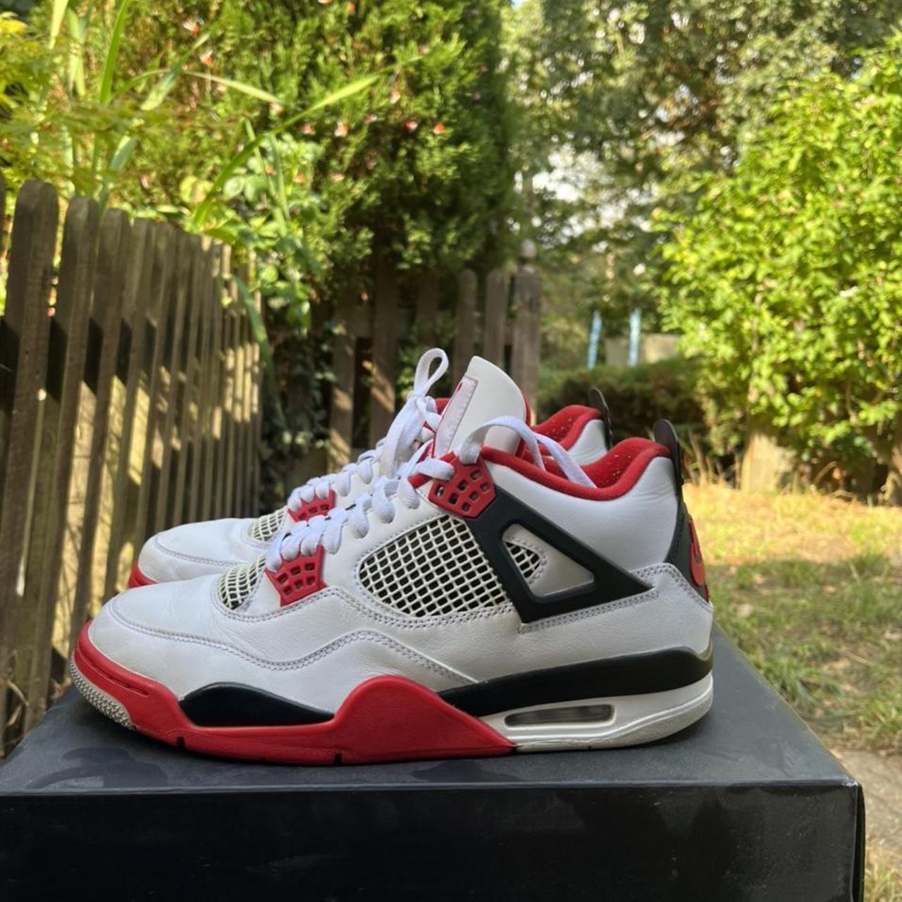 Air Jordan 4 Fire Red lightly worn OPEN TO... - Depop
