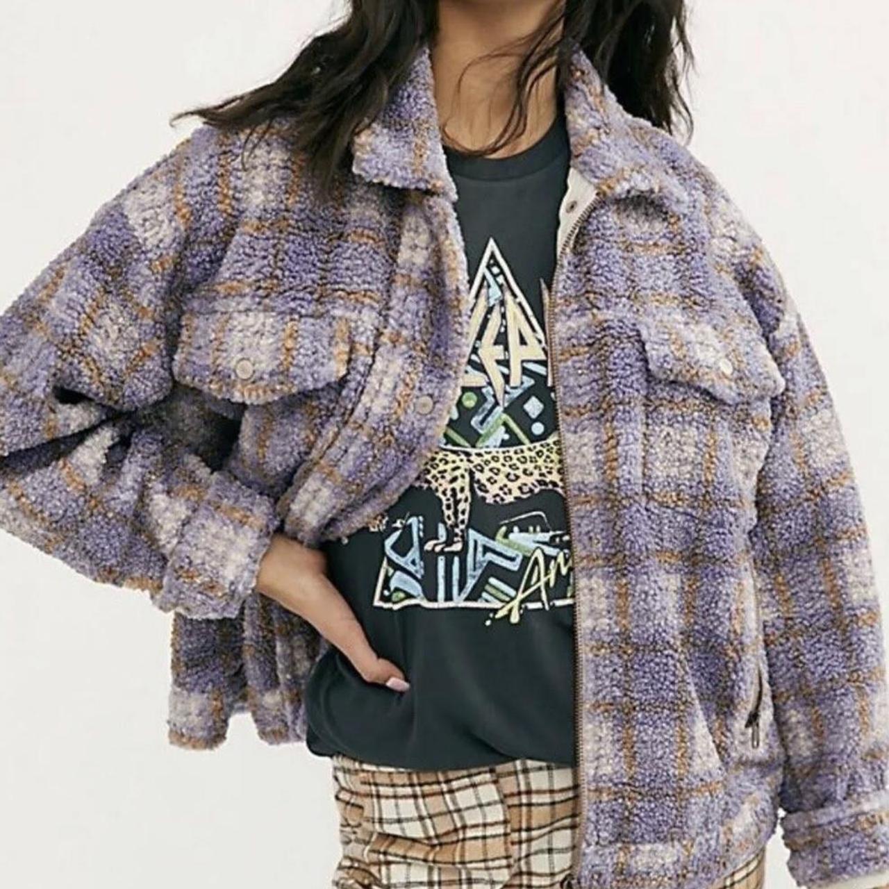 Free People Women's Purple Jacket | Depop