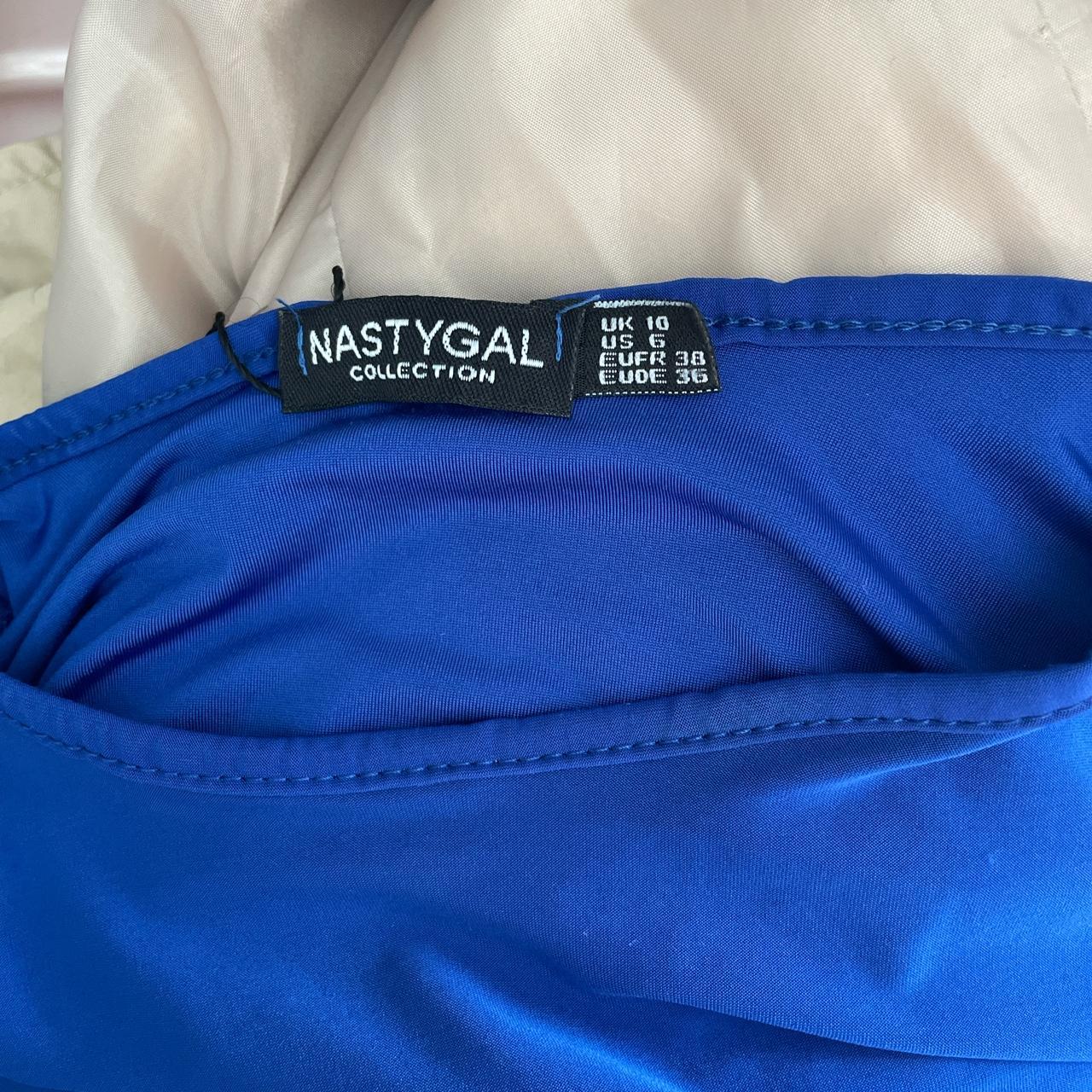 Nasty Gal blue bodycon long sleeved dress. Worn... - Depop