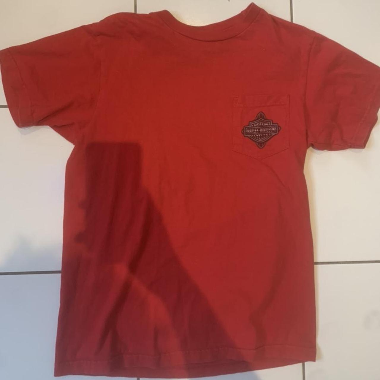 Vintage Harley Davidson red t-shirt #Y2K #fashion... - Depop