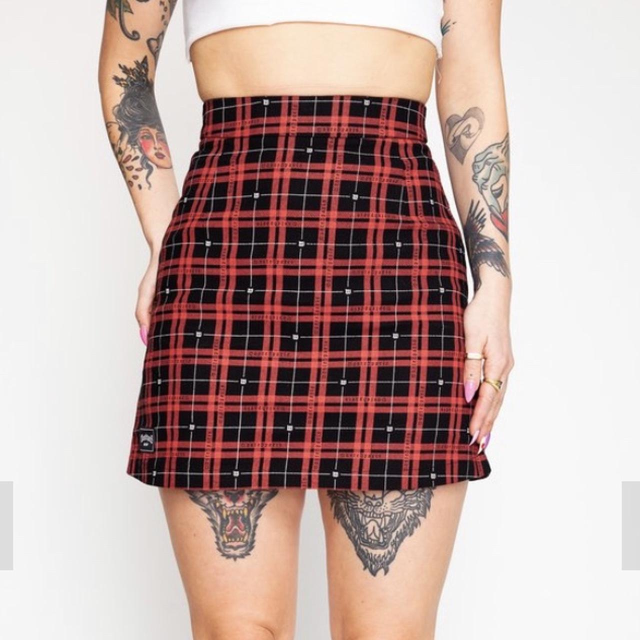 Goodbye bread/wasted Paris tartan skirt sold out on... - Depop