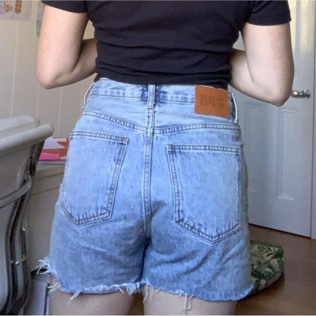 Princess Polly denim shorts - asymmetrical - great... - Depop