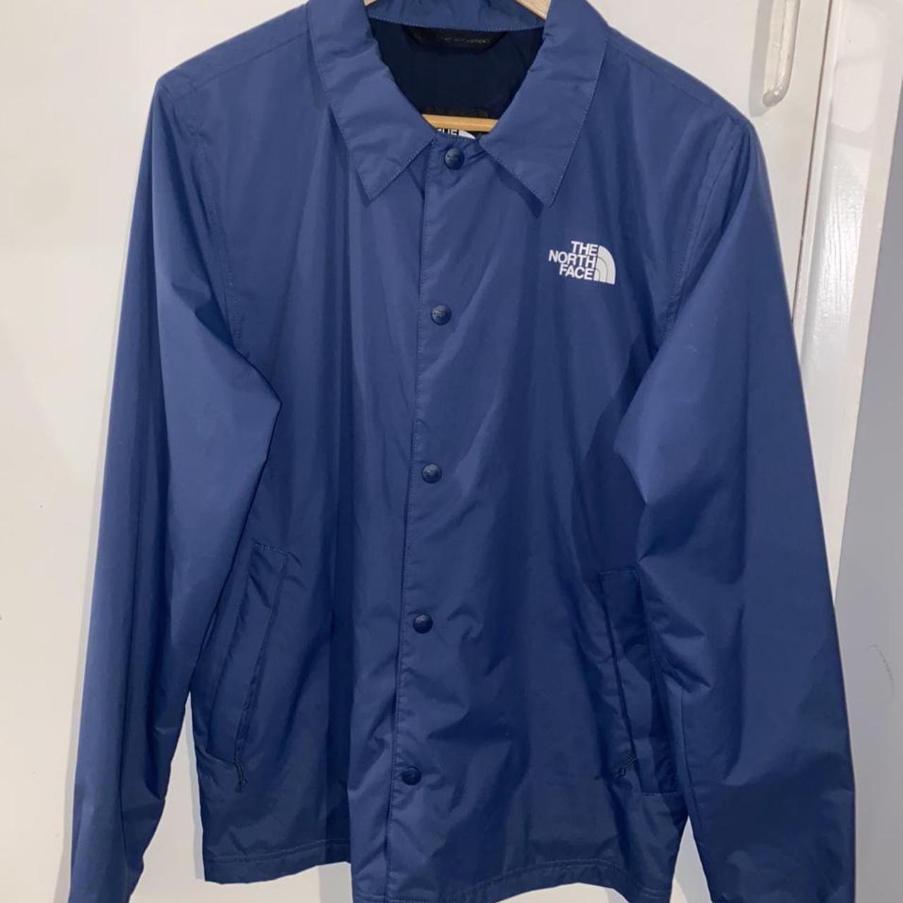 BLUE NORTH FACE WIND WALL JACKET. Only worn once,... - Depop