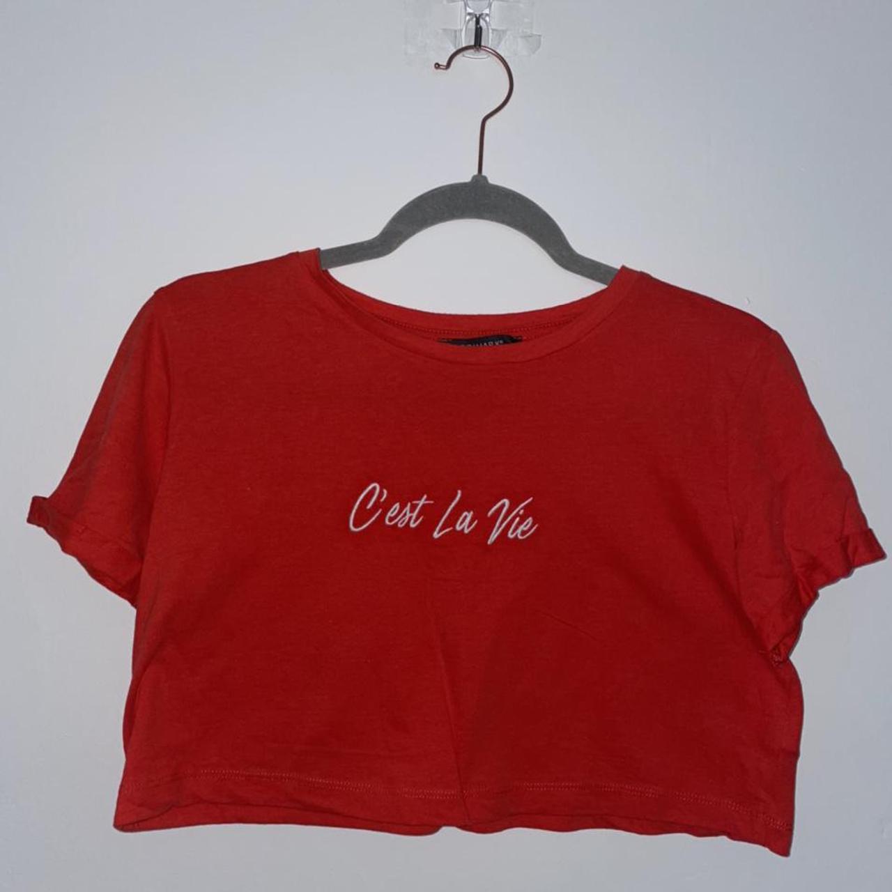 Primark Women's Red and White Vest | Depop