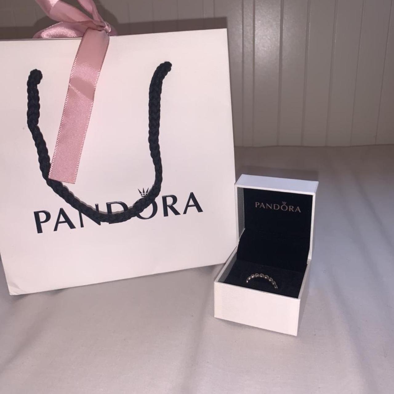 Silver band of hearts ring. Size 52. Original price... - Depop