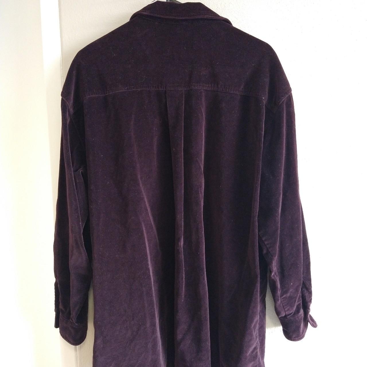 Coolest men's vintage purple velour zip up jacket.... - Depop
