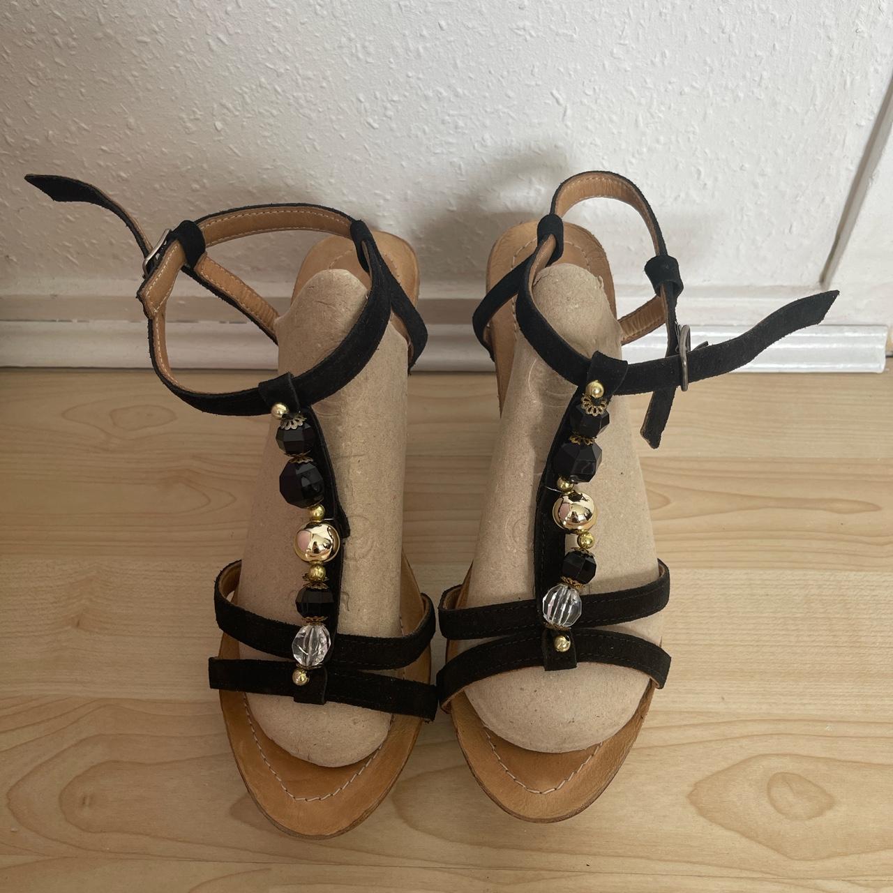 Wooden Platform Strappy Sandals- amazing quality I’m... - Depop