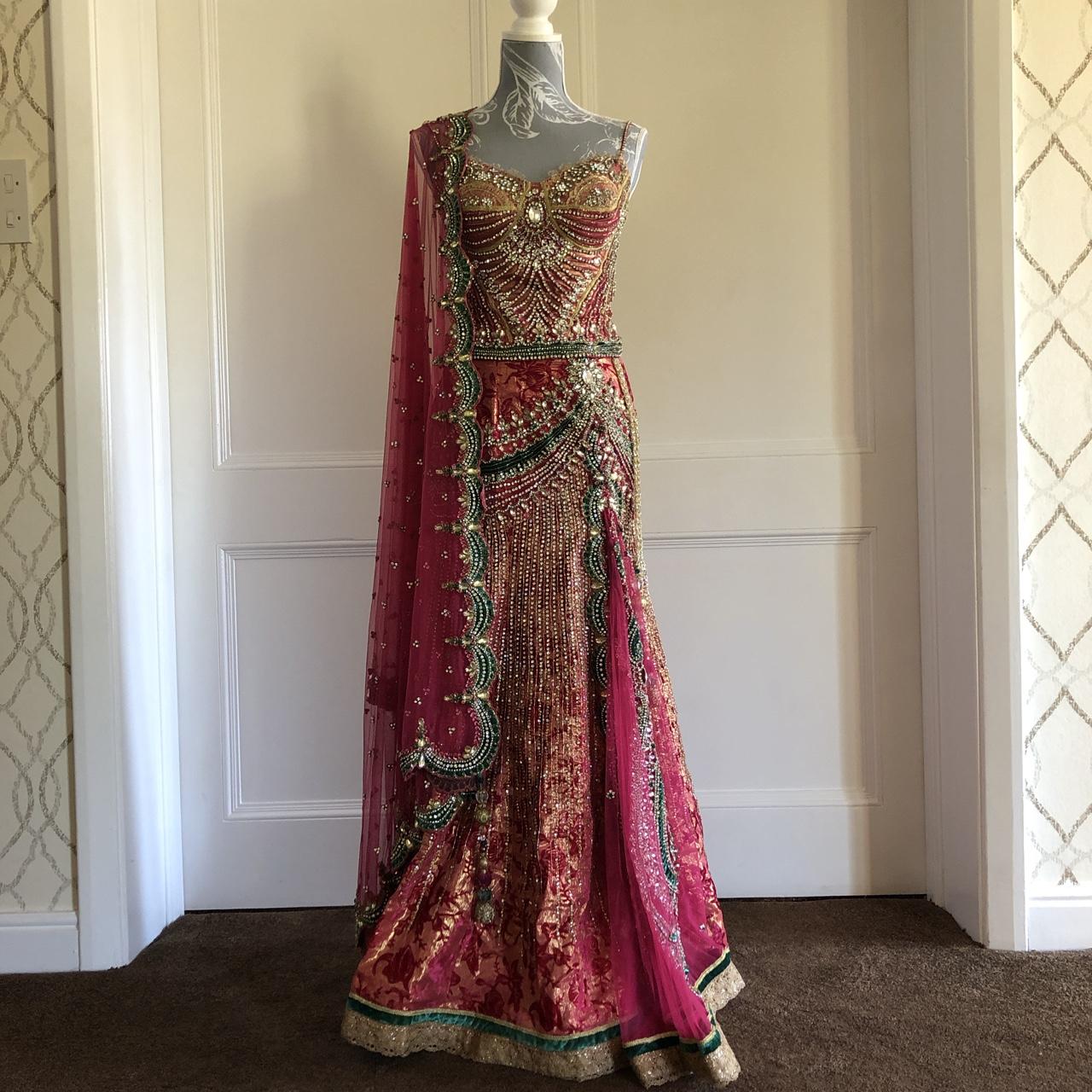 Ladies Asian Indian Pakistani Lengha Choli Worn... - Depop