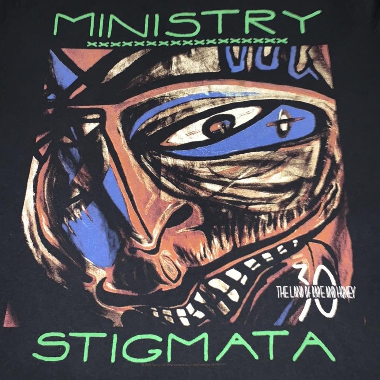 MINISTRY STIGMATA SHIRT INDUSTRIAL METAL - Depop