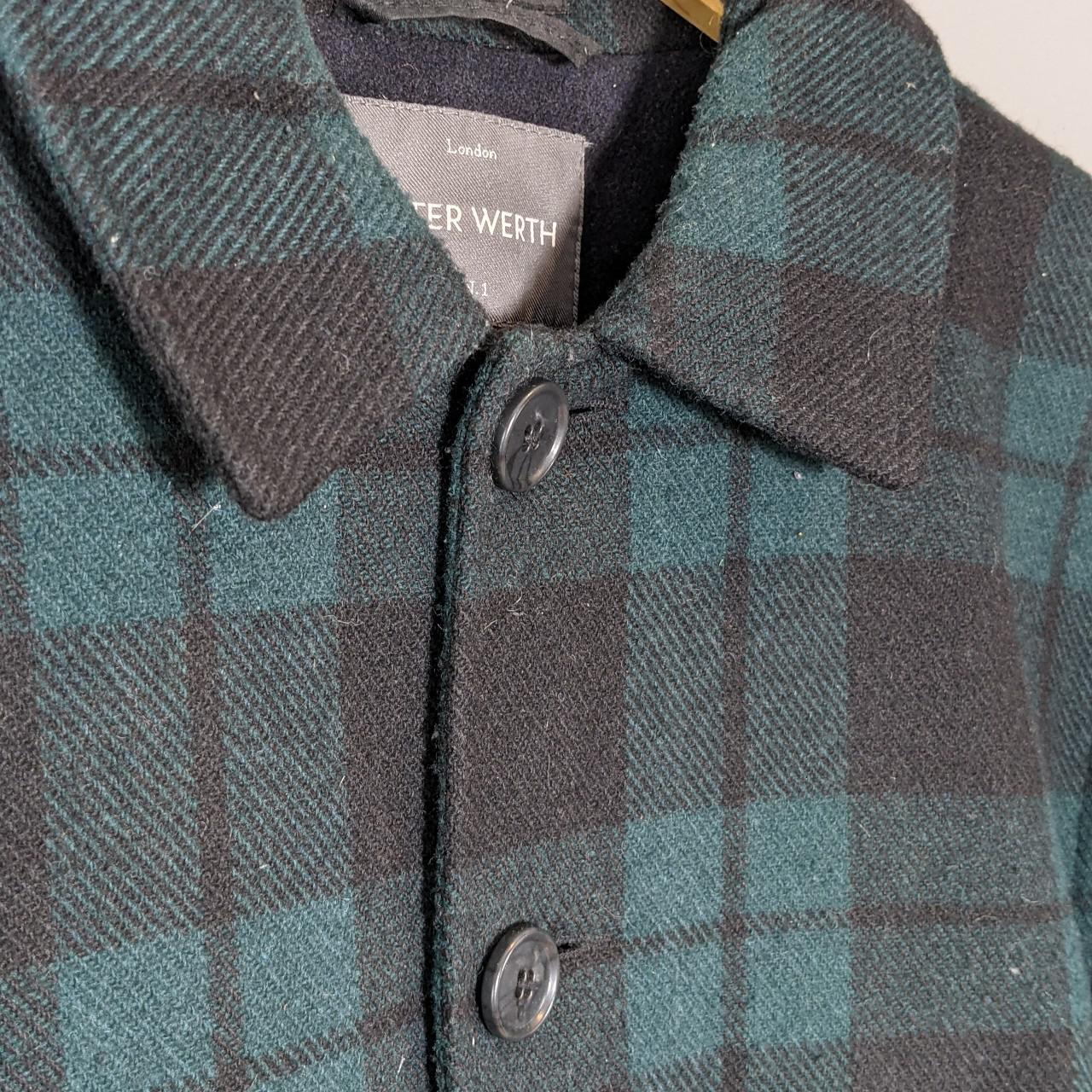 Peter Werth fitted check jacket. 100% wool -... - Depop