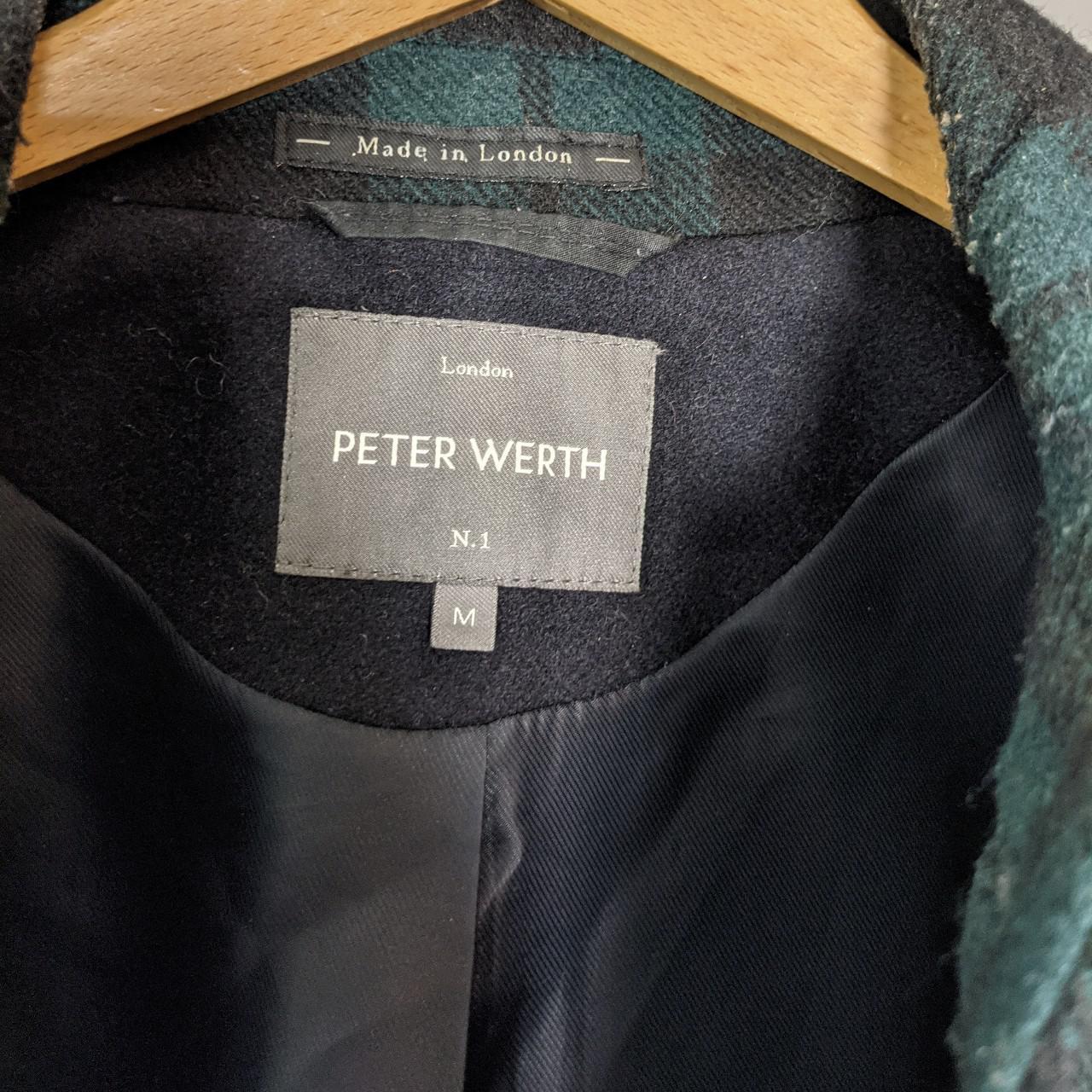 Peter Werth fitted check jacket. 100% wool -... - Depop