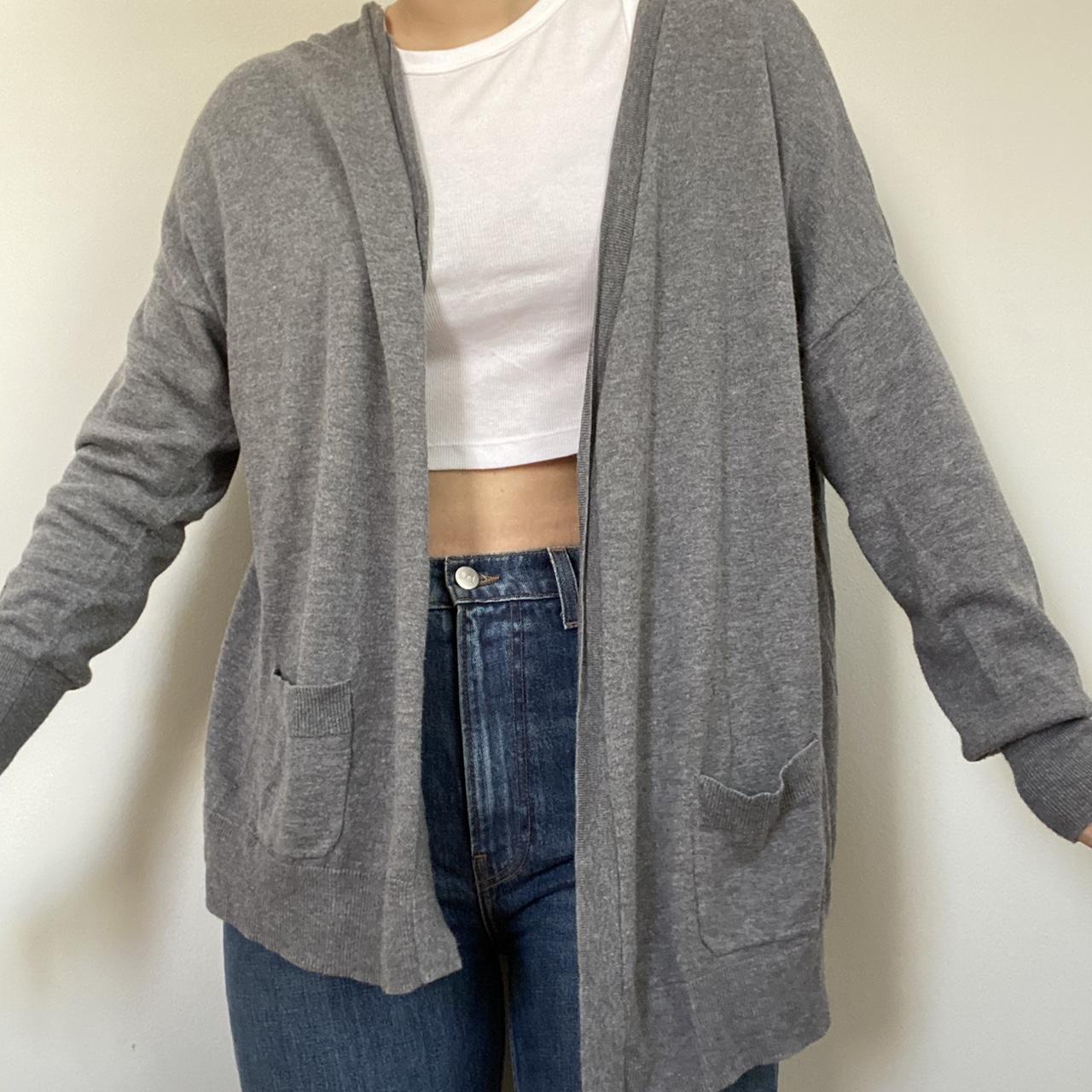 Grey oversized cardigan!! Super cozy and a cute... - Depop