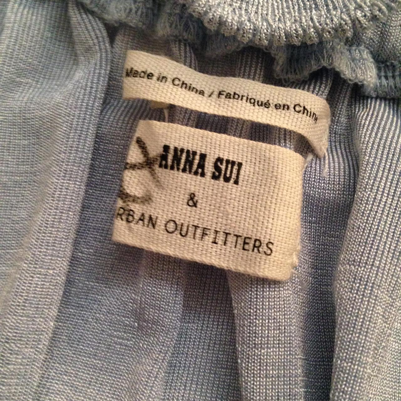 light blue anna sui for urban outfitters babydoll dress - Depop