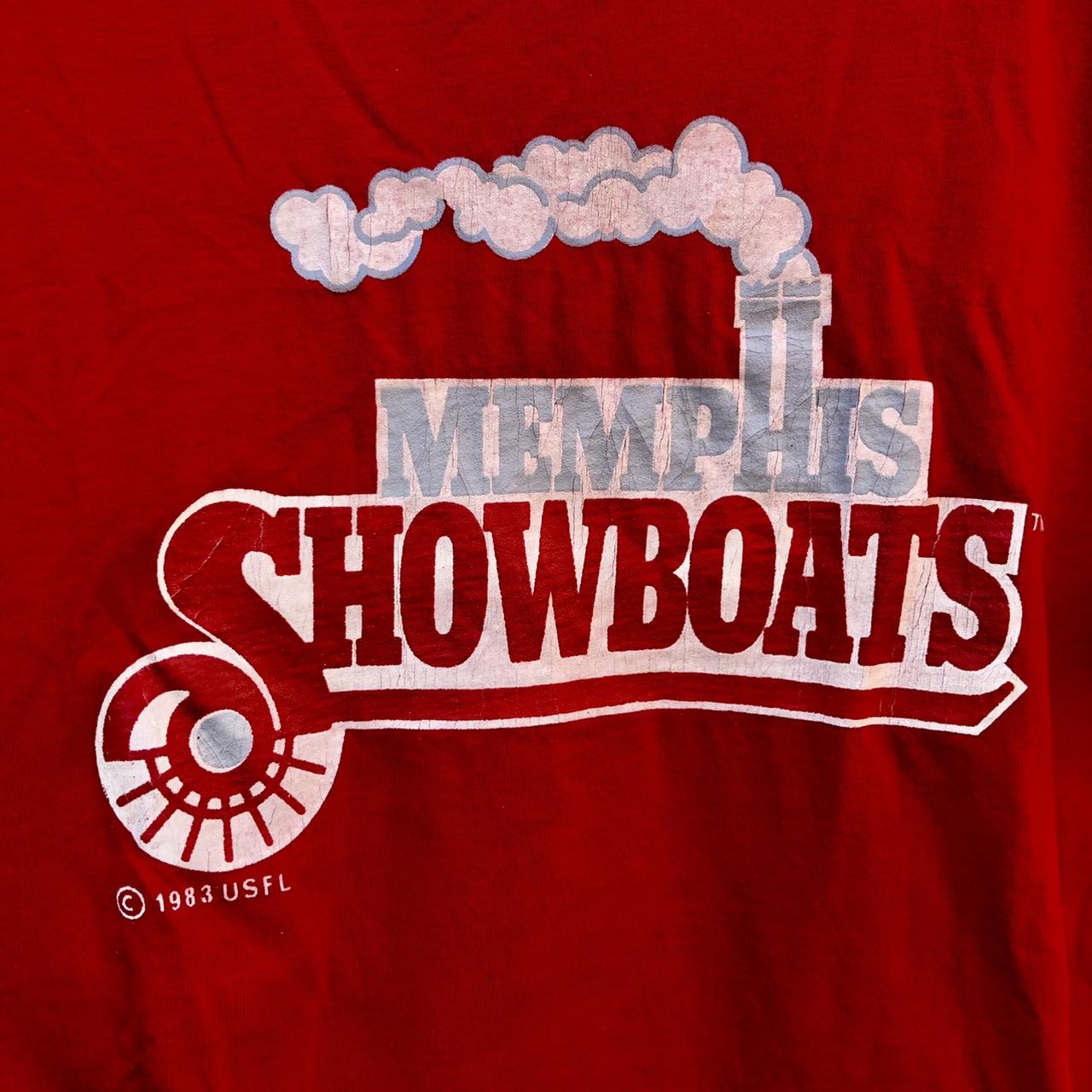 vintage 1983 USFL MEMPHIS SHOWBOATS football single... - Depop