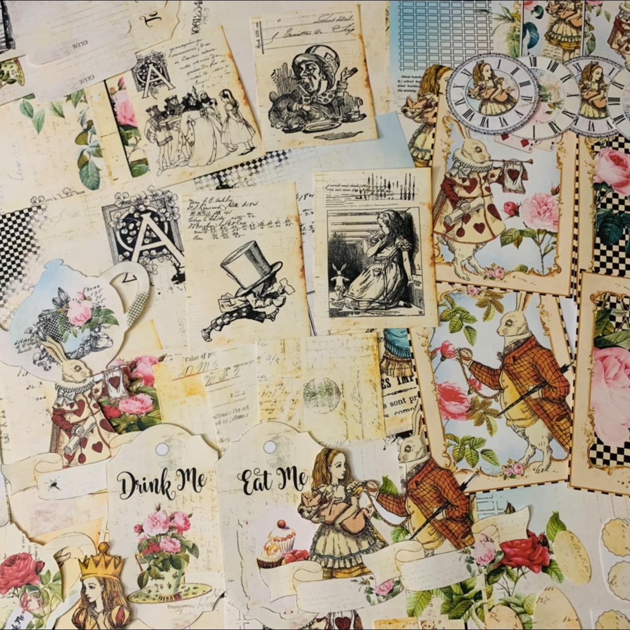 Vintage Alice Secret Garden Junk Journal Kit Store... - Depop