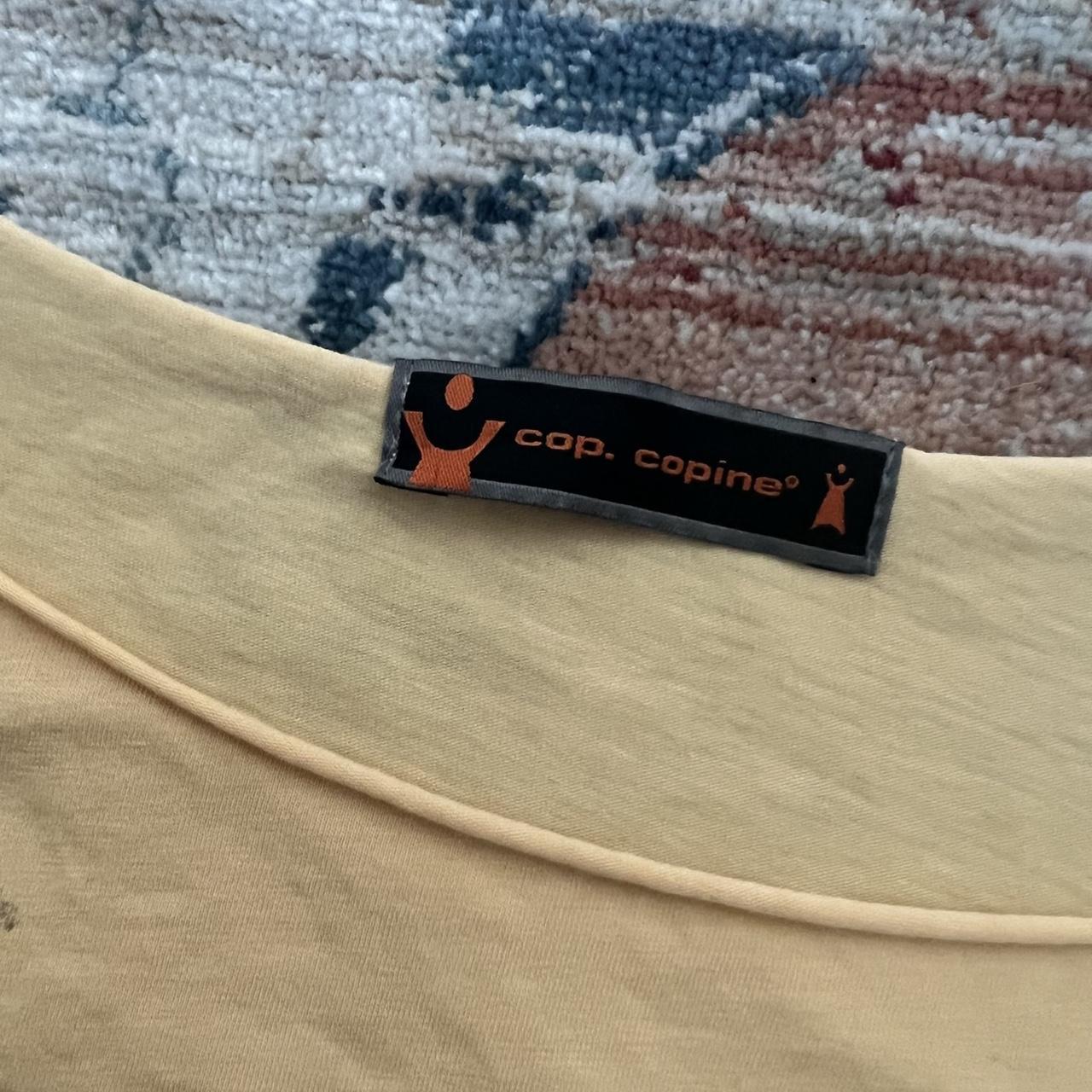 Cop Copine Women's Cream and White Vest | Depop