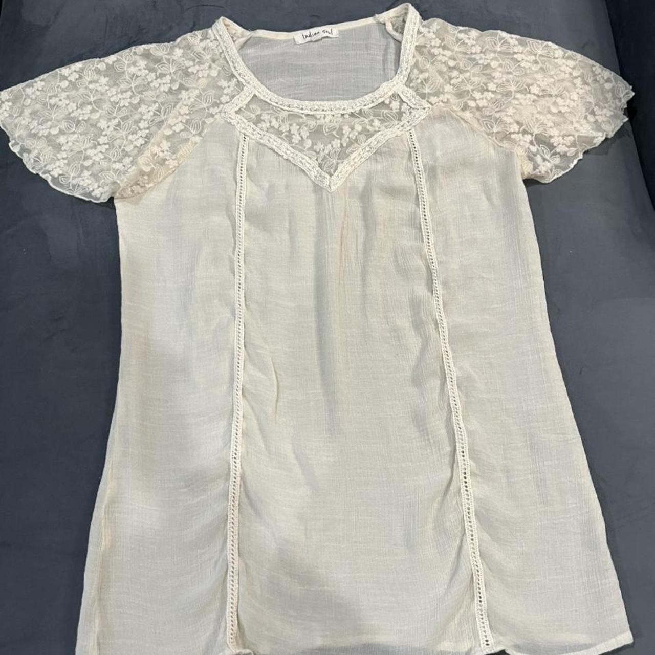 Bohemian Gypsy Lace Prairie Top🐣 Brand: Indigo... - Depop