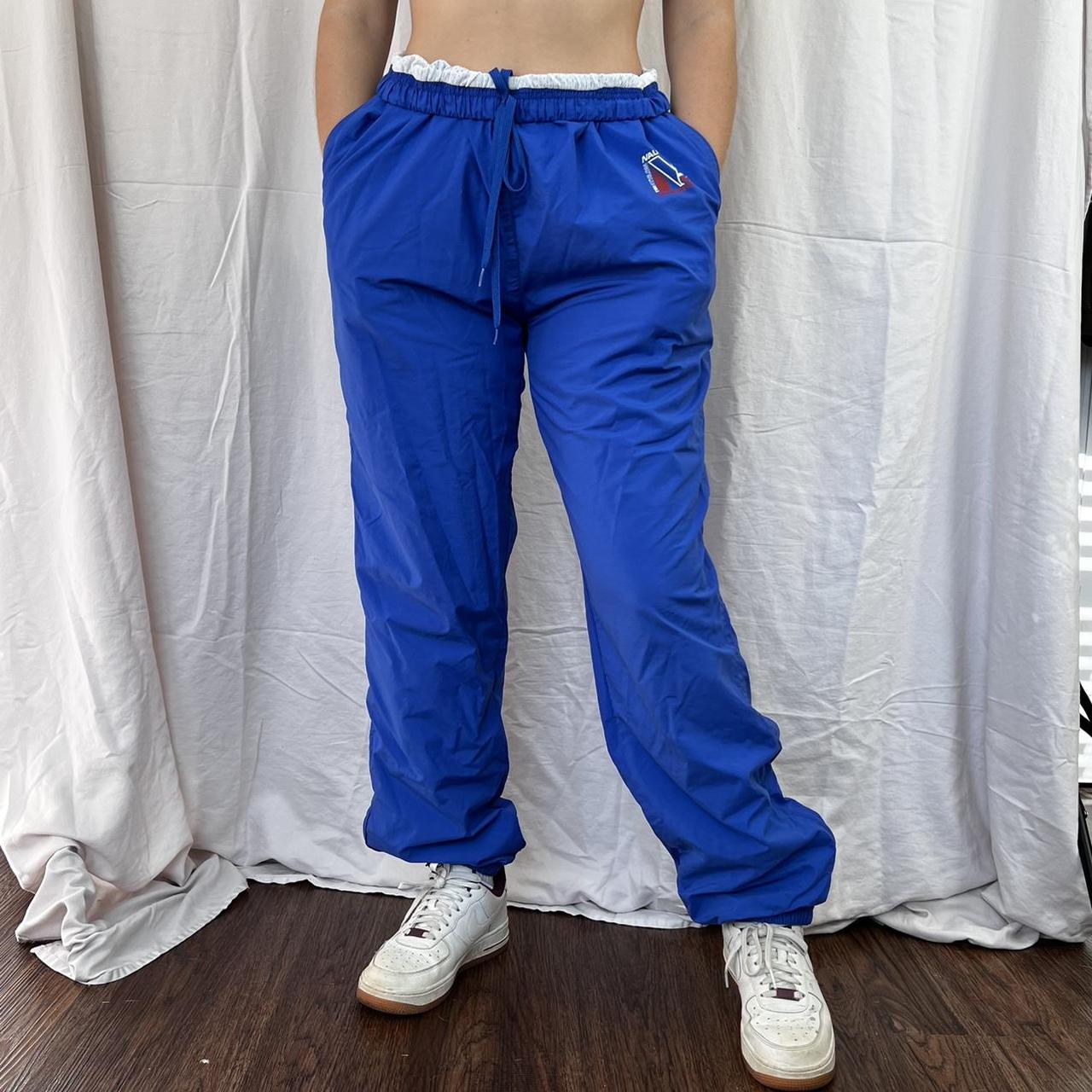 Cobalt Blue Vintage Nautica Track Pants Condition... - Depop