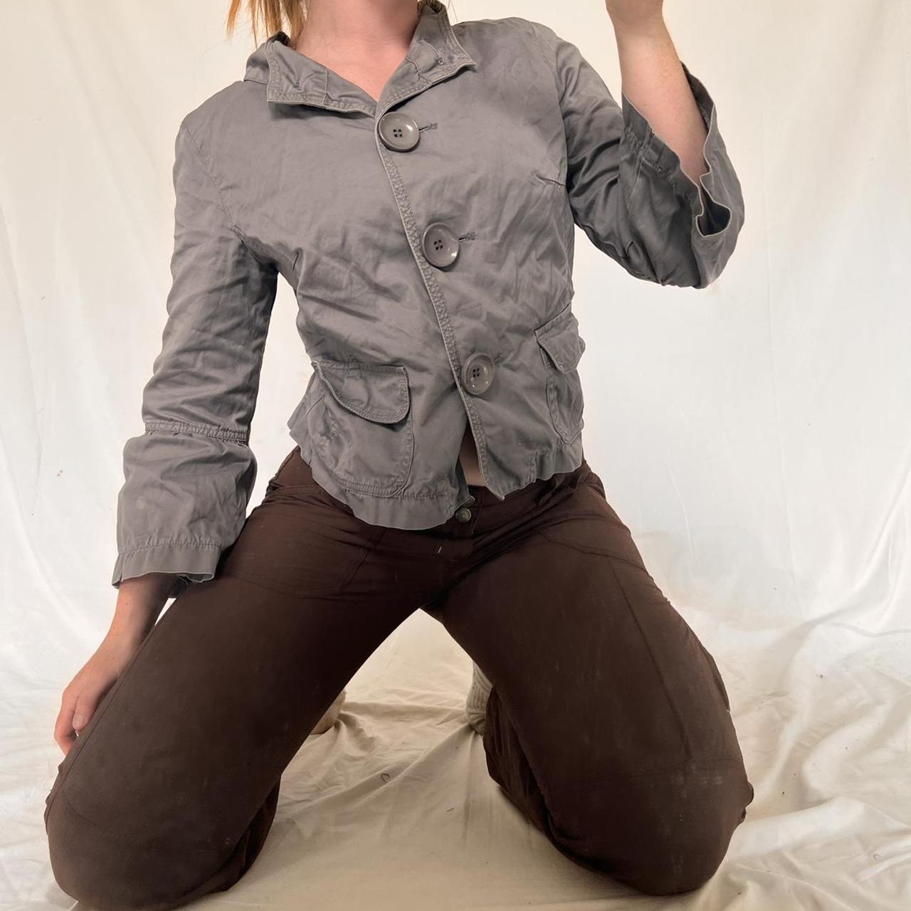 Cute boho // cottagecore style prairie button up... - Depop