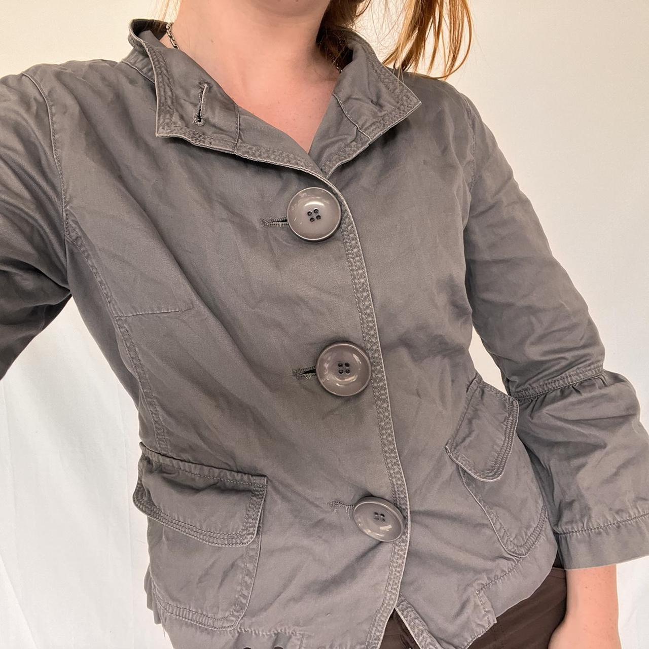 Cute boho // cottagecore style prairie button up... - Depop