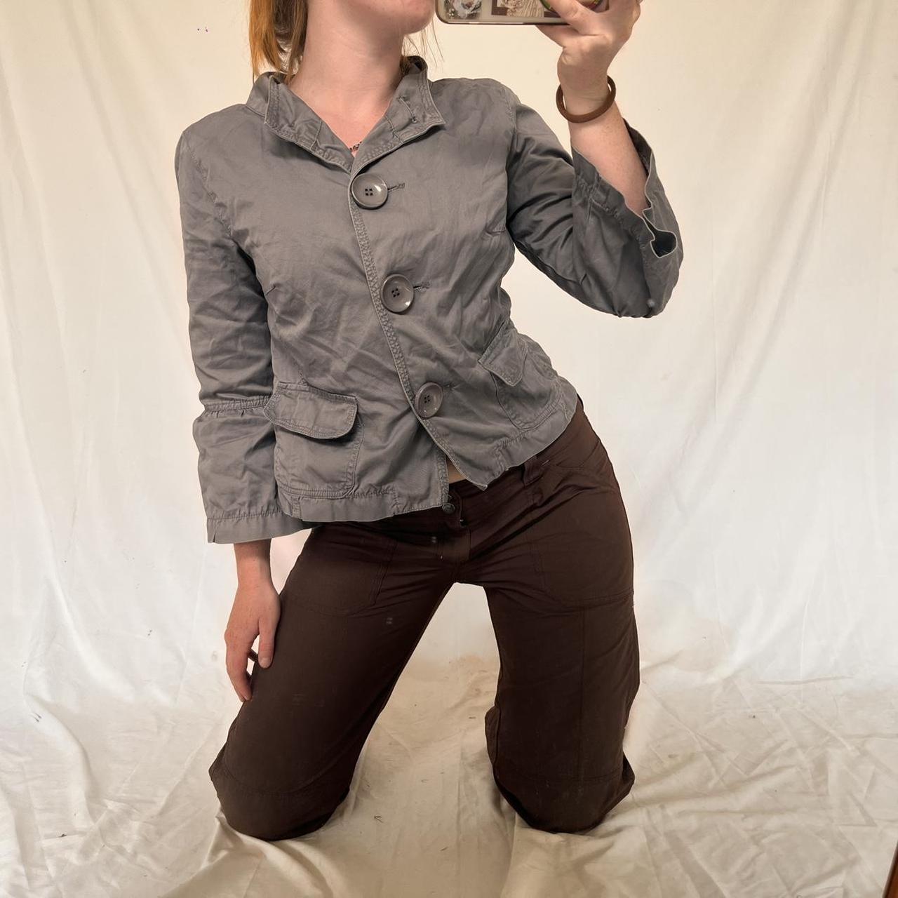 Cute boho // cottagecore style prairie button up... - Depop