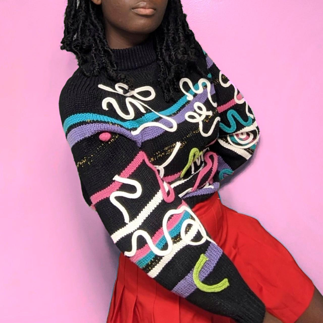 🎨Arcade Carpet Sweater 🎨 This abstract mock sweater... - Depop