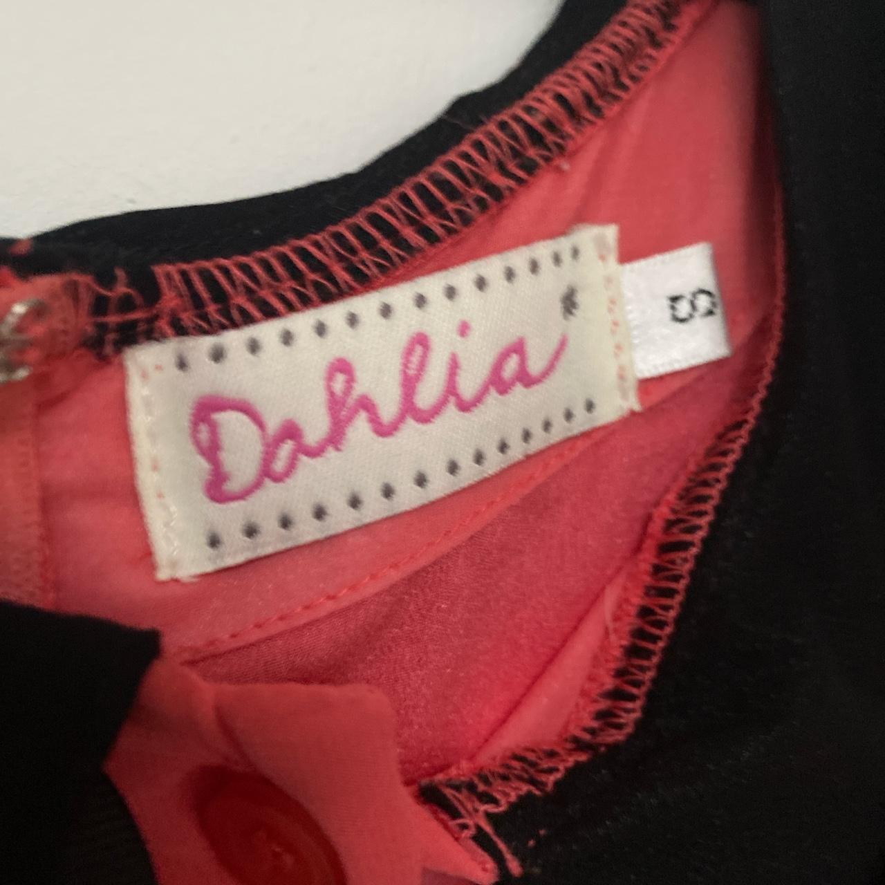 modcloth pink dress with black peter pan collar and... - Depop