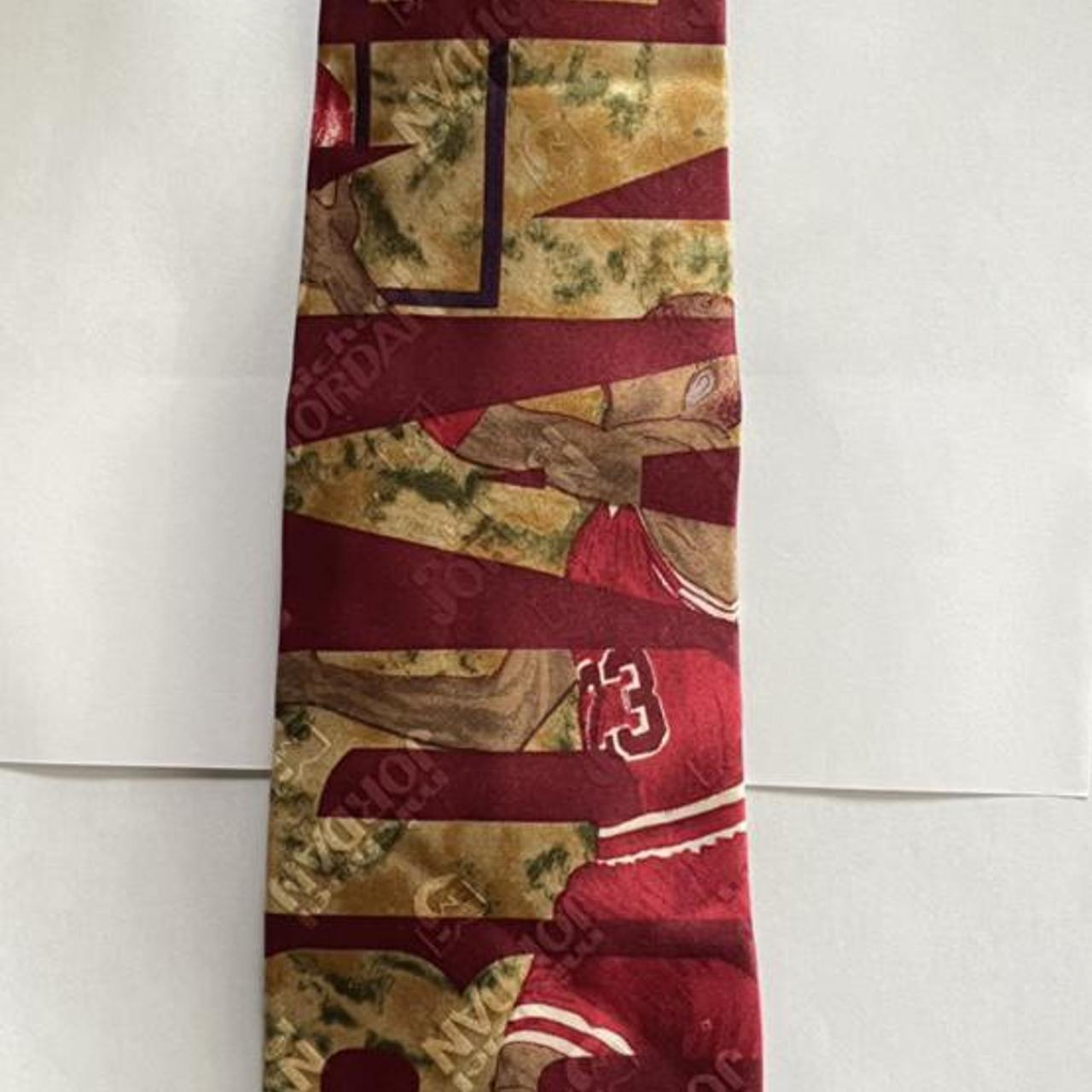 Vintage Michael Jordan tie / background color is... - Depop