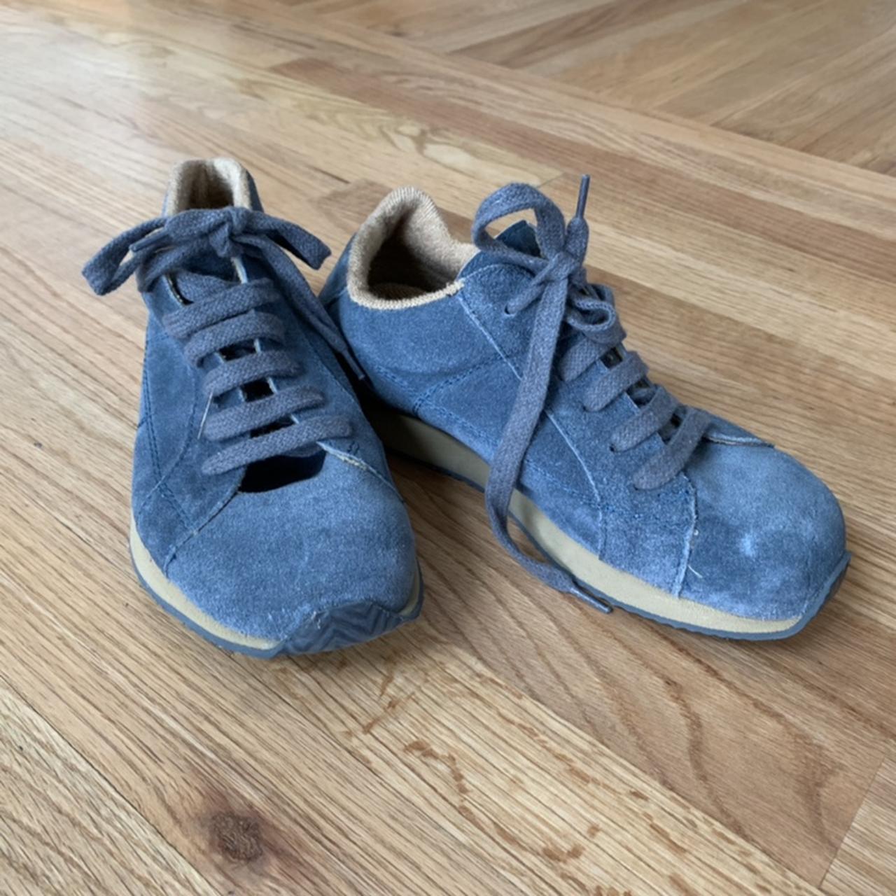 DKNY - Blue suede shoe ;) - Vintage late 90’s - Depop