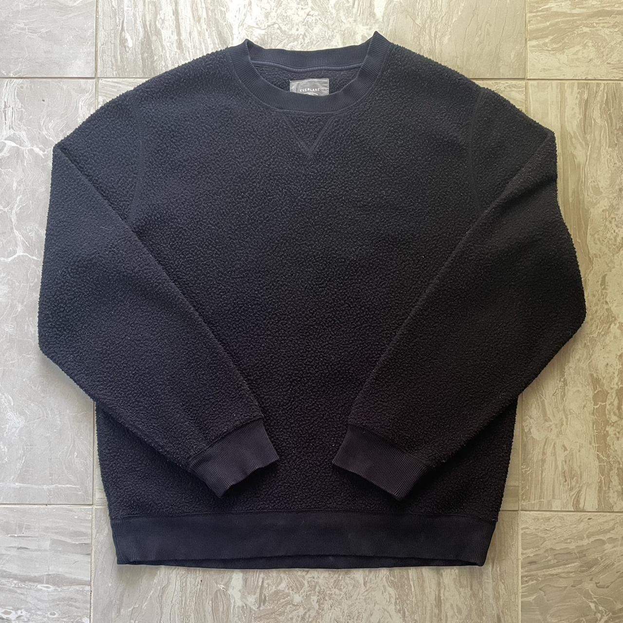 Everlane ReNew recycled plastic fleece crew neck... - Depop