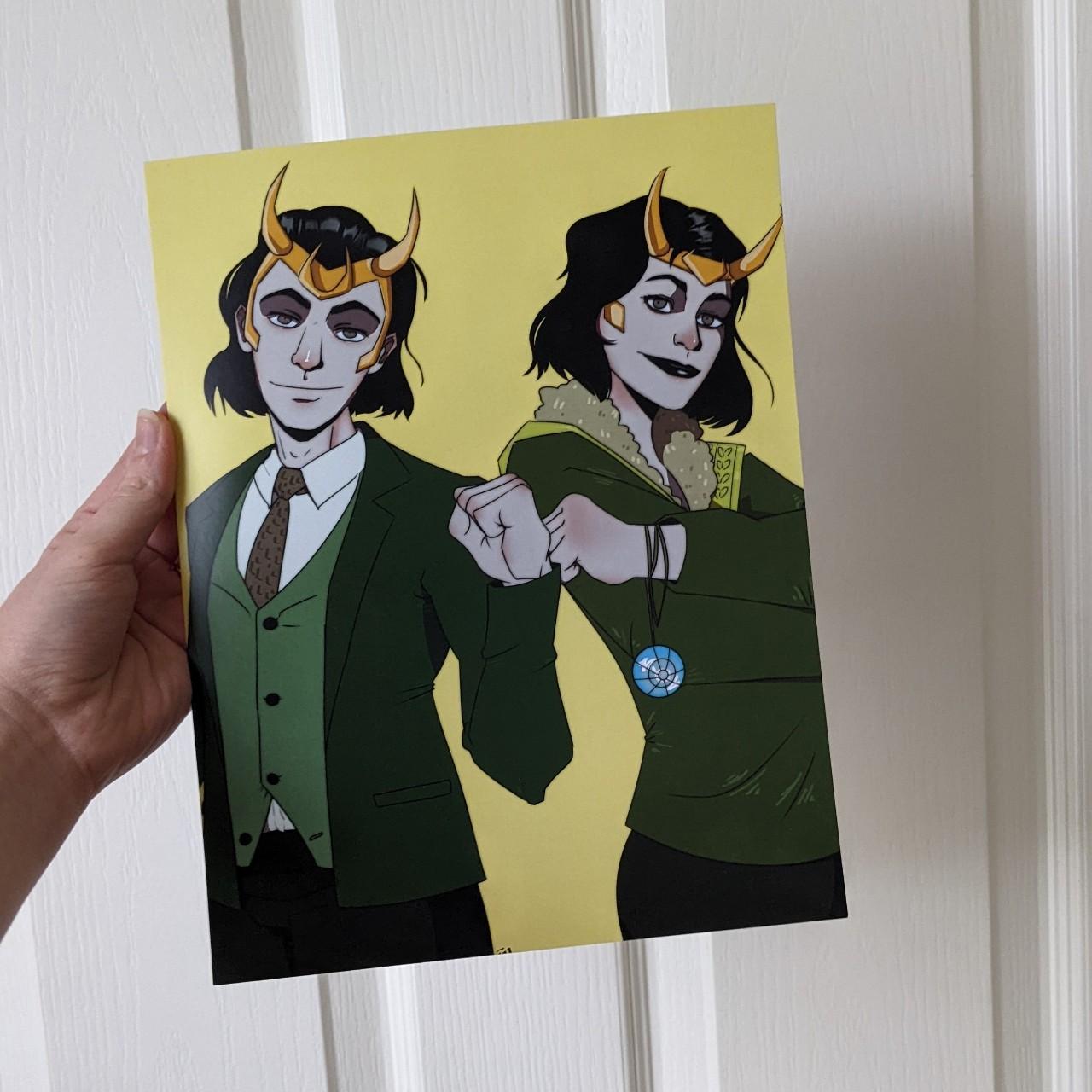 Loki and Lady Loki Art Print by me! • • • Original... - Depop