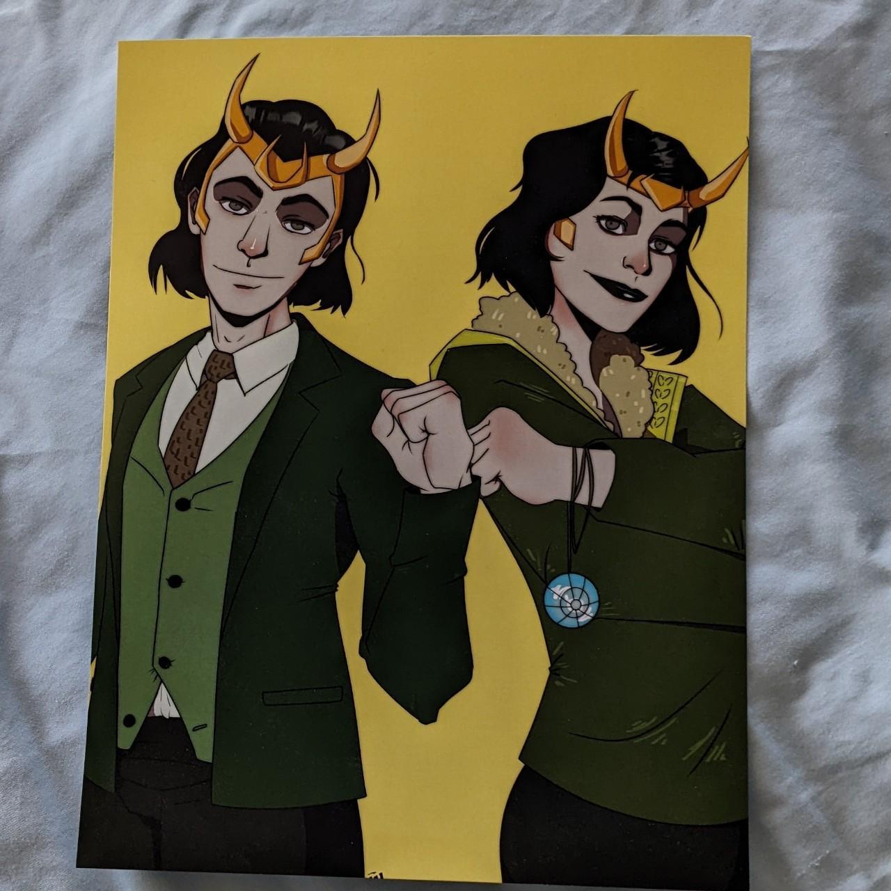 Loki and Lady Loki Art Print by me! • • • Original... - Depop