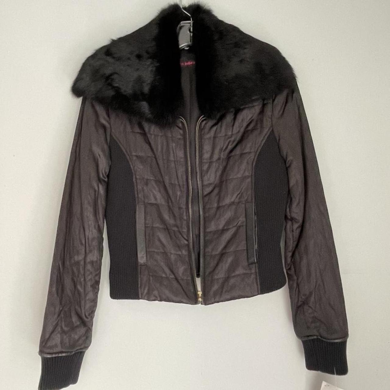 💕Deadstock Y2K Bomber Jacket 🖤🍬 w/ detachable... - Depop