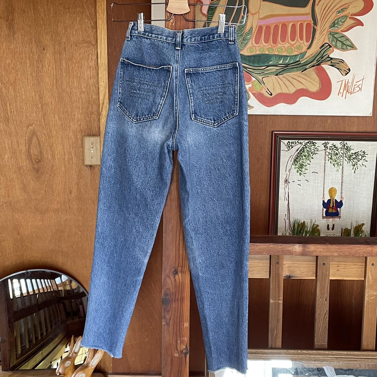 Jordache Women's Blue and Navy Jeans | Depop