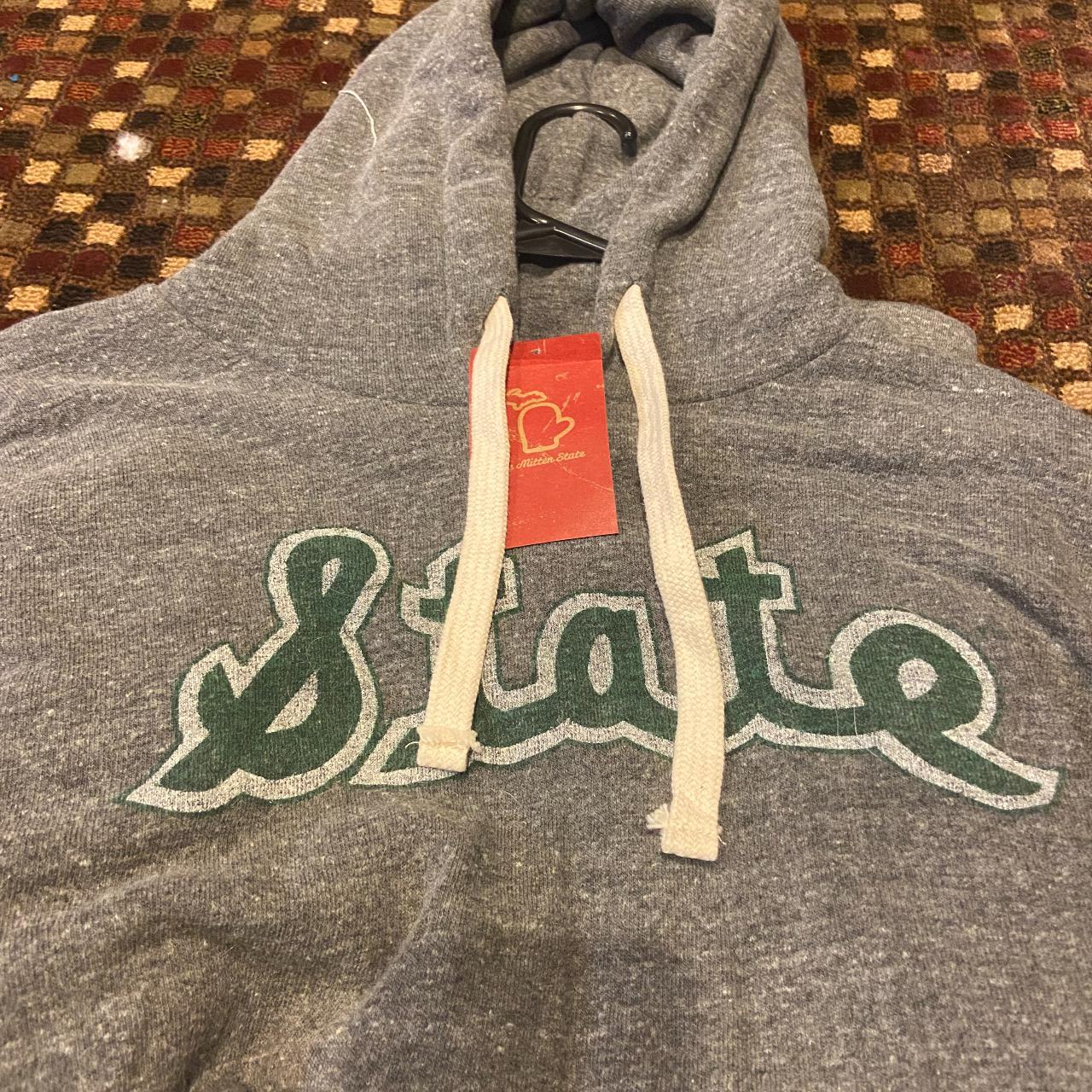 Michigan State MSU Vintage Hoodie Sweatshirt - New... - Depop
