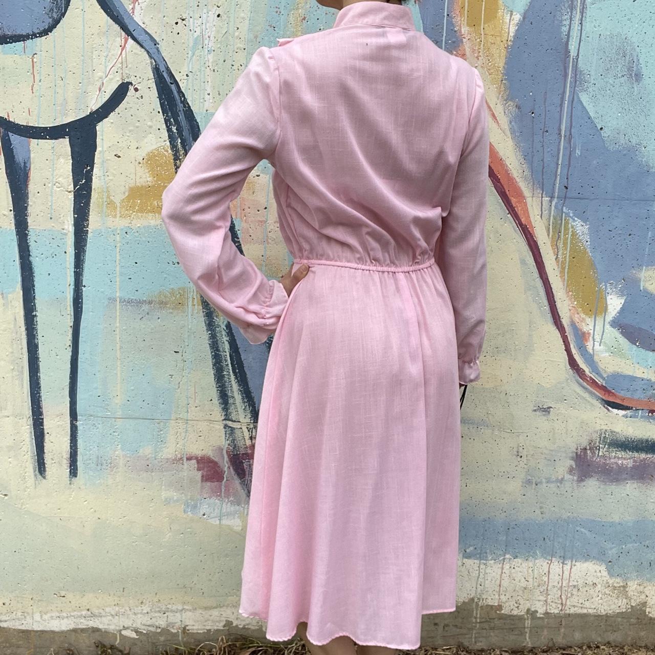 Vintage 70s CONTEMPO bubblegum pink cottage core... - Depop