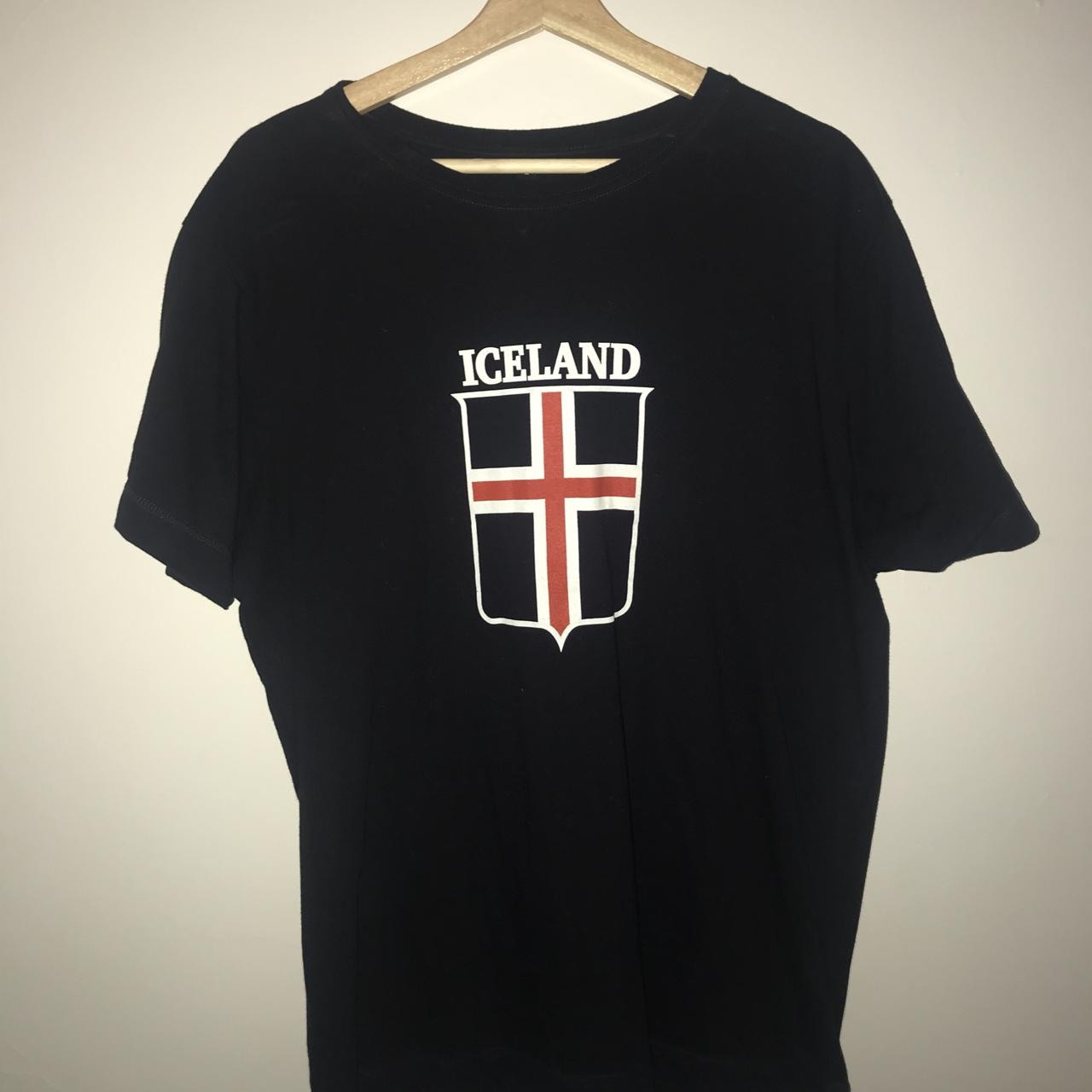 Iceland country flag tshirt, travel shirt, vintage... - Depop