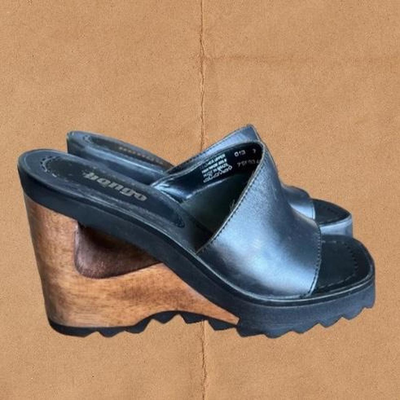 BONGO Women's Black and Brown Sandals | Depop