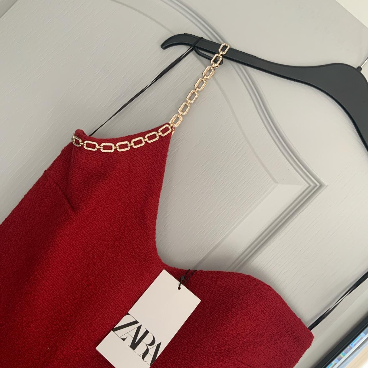 Zara Women's Red Dress | Depop