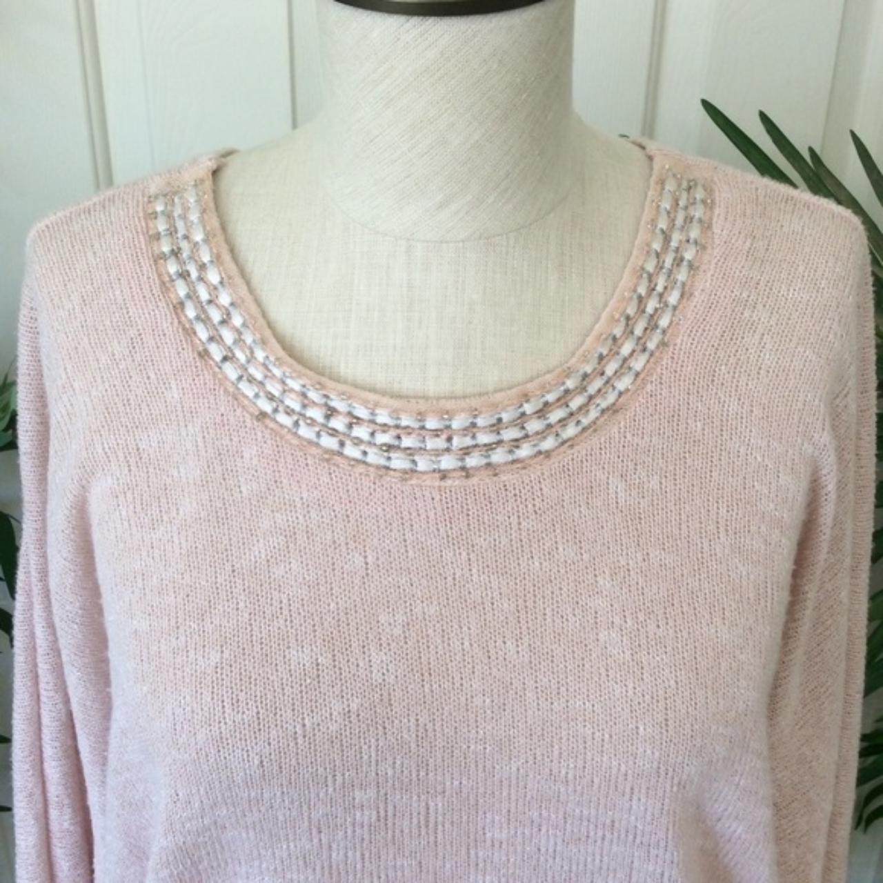 Miami Small Pastel Pink Sweater. Has a delicate... - Depop