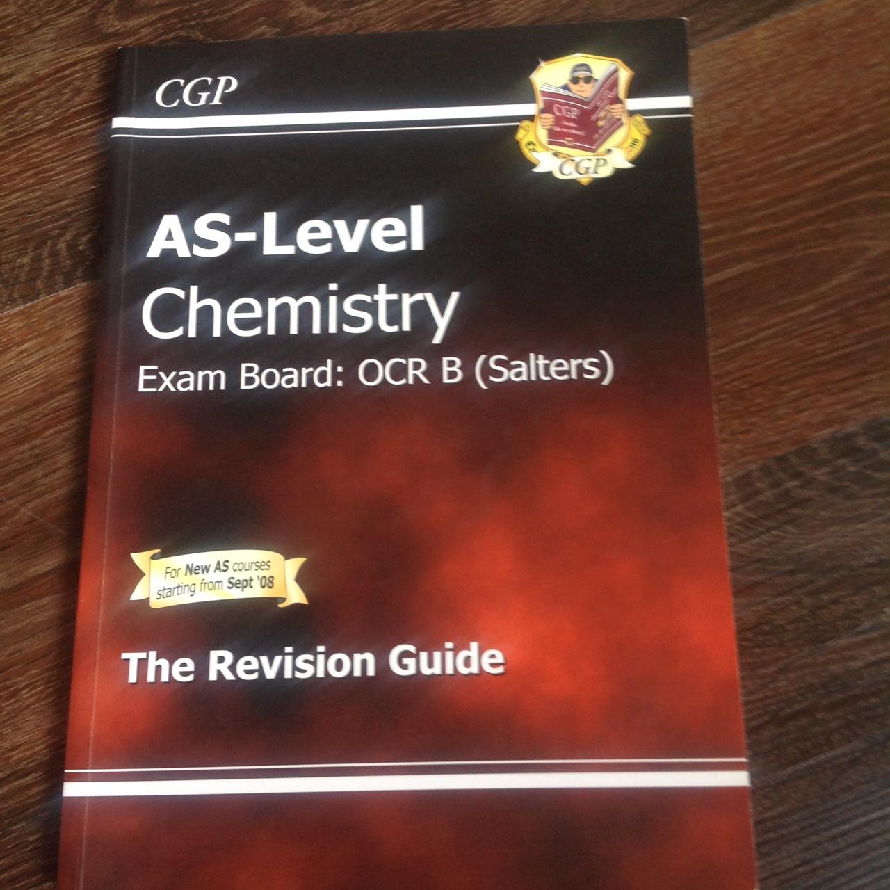 AS LEVEL CHEMISTRY CGP REVISION GUIDE. Exam board:... | Depop