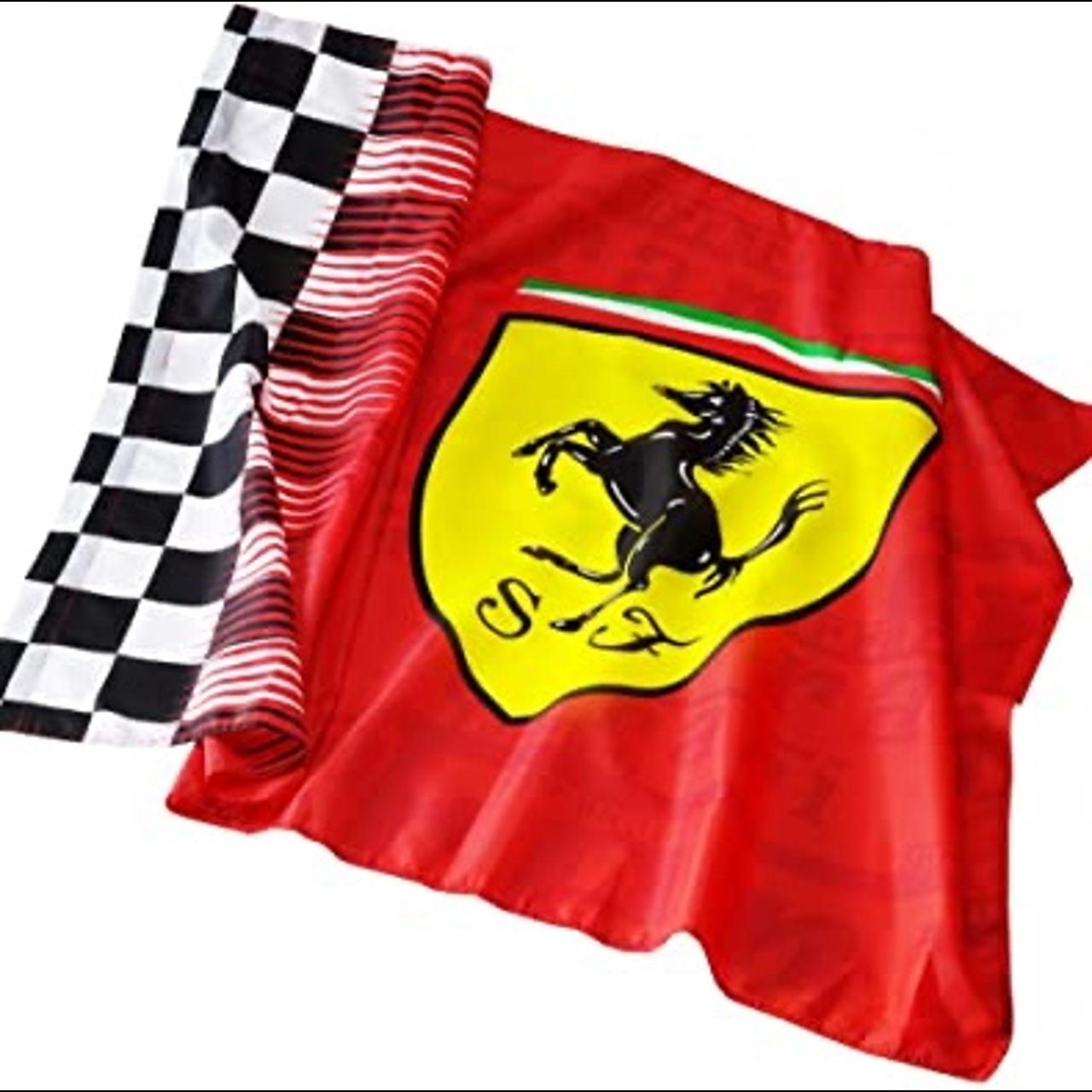 Scuderia Ferrari Shield Flag Perfect for any Auto... - Depop