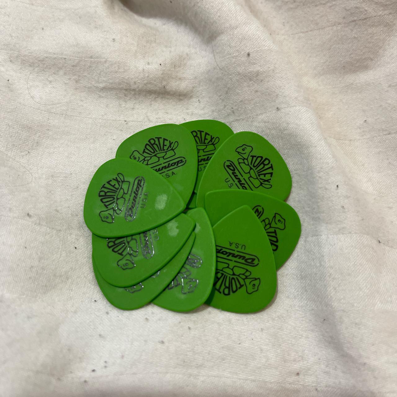TORTEX PICKS .88mm green 🖤 pack of 10 MESSAGE BEFORE... - Depop