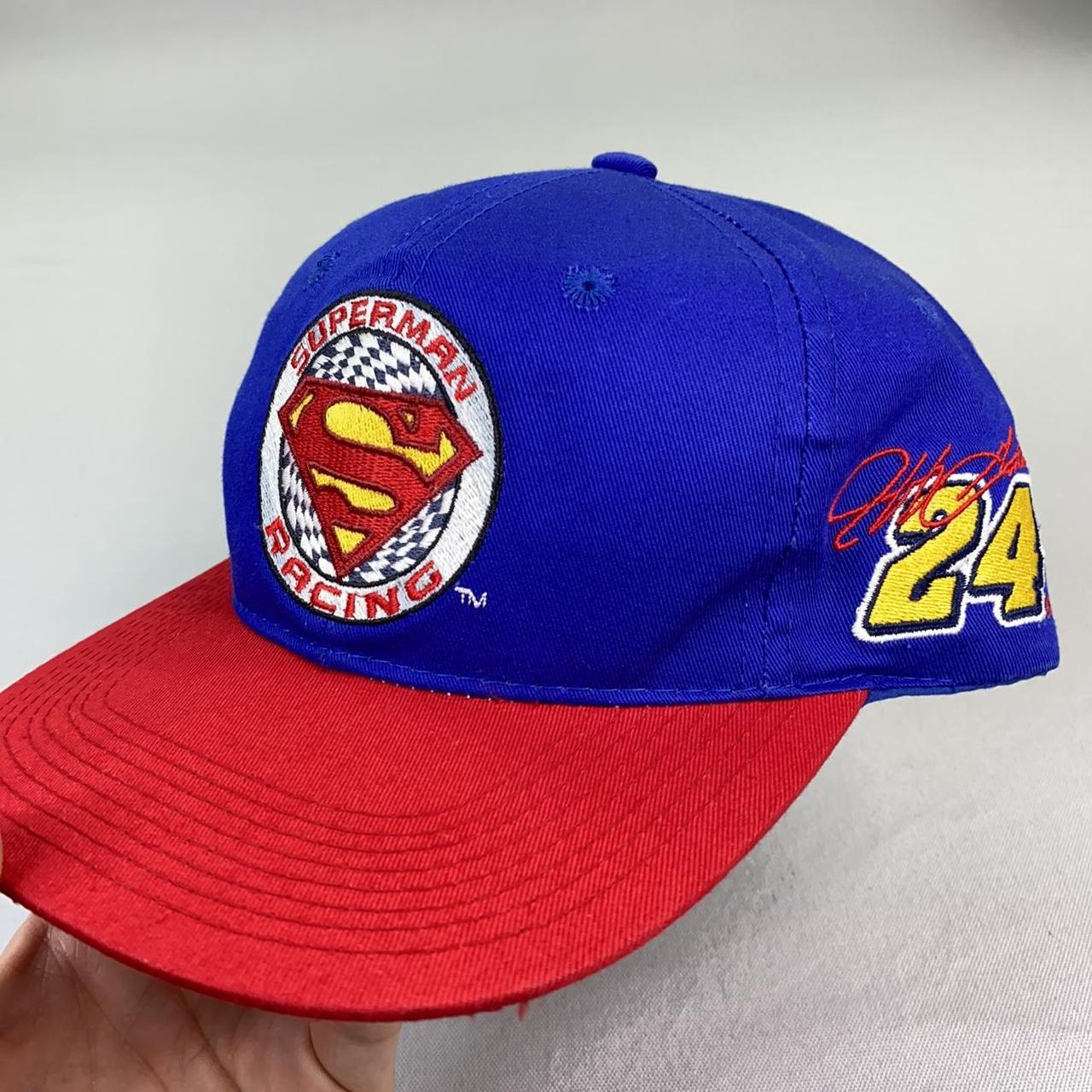 DC Comics Men's Red and Blue Hat | Depop