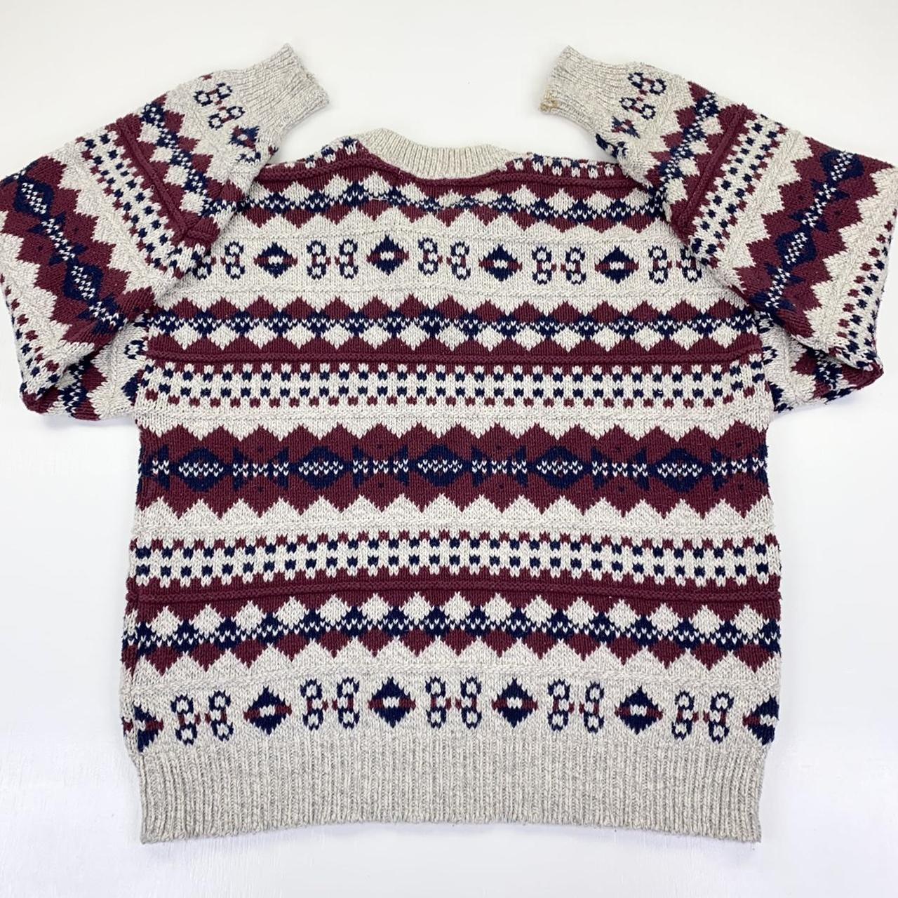 Vintage CJ Cotton 1/4 Button Sweater. Heavyweight... - Depop