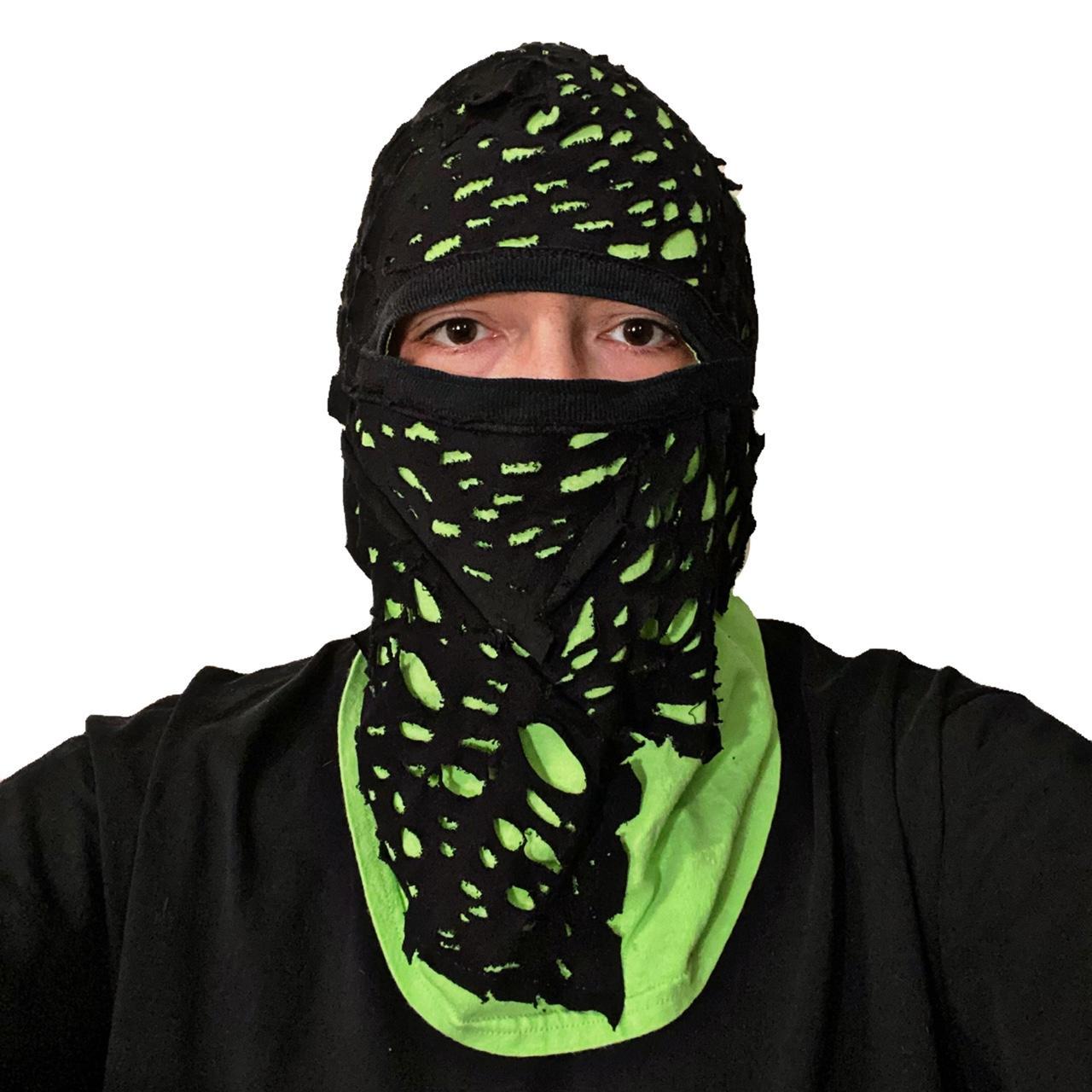 Black and Green Face-masks | Depop