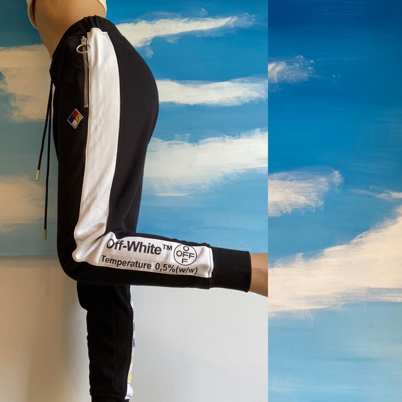 🤍 Rare OFF-WHITE c/o VIRGIL ABLOH 2018 joggers.... - Depop