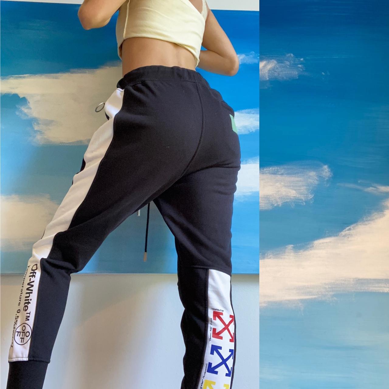 🤍 Rare OFF-WHITE c/o VIRGIL ABLOH 2018 joggers.... - Depop